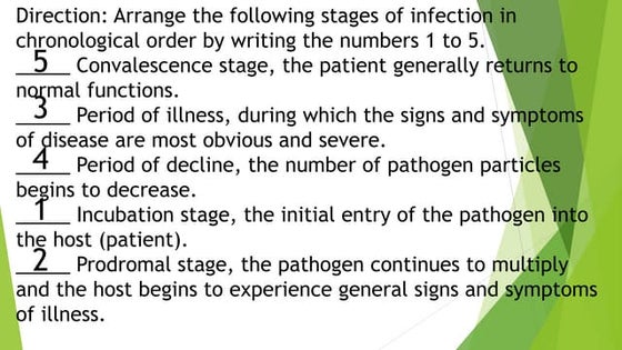 Stages of infectious disease | DOCX