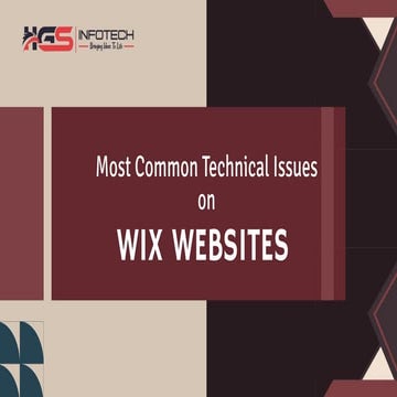 Most Common Technical Issues on Wix Websites | PPTX