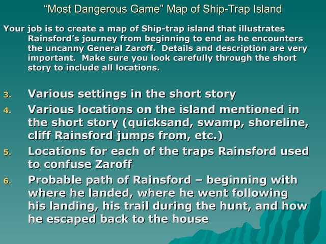 The Most Dangerous Game Island