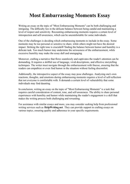 An Embarrassing Moment Essay.pdf