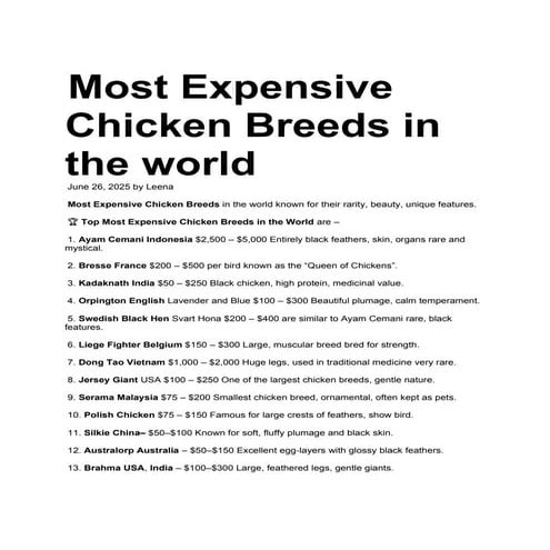 Most Expensive Chicken Breeds in the world.docx