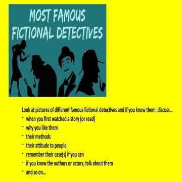 Most famous fictional detectives speaking.pptx