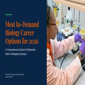 Biology Career Options: Scope, Job, Salary & Future | PDF