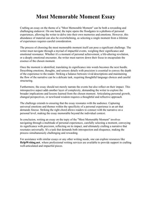Memorable Moment Essay.pdf