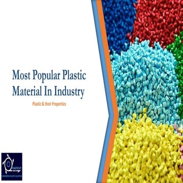 Most Popular Plastic Material in Industry | PPTX
