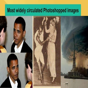 Most widely circulated photoshopped images | PPTX