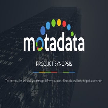 Motadata Product Synopsis | PDF | Computer Software and Applications ...