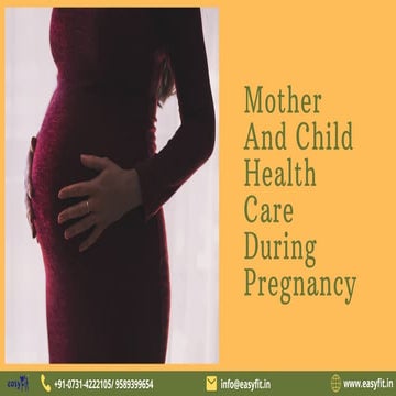 Mother and child health care during pregnancy | PDF