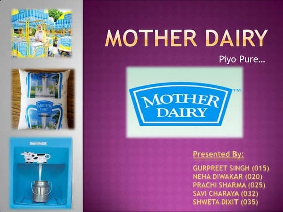 Presentation on SARAS DAIRY | PPT