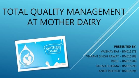 Presentation on SARAS DAIRY | PPTX | Agriculture | Industries