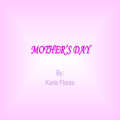 Mothers Day | PPT