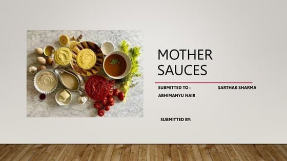 5 mother sauces | PPT