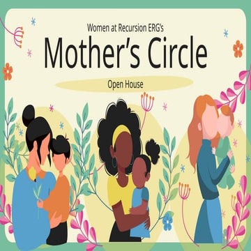 Mother's Circle Open House. PPT Template | PPTX