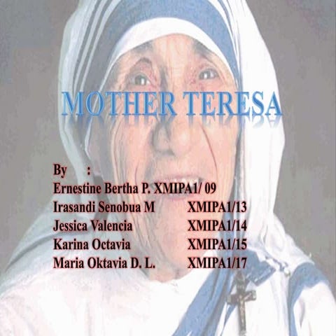 Mother teresa | PPT