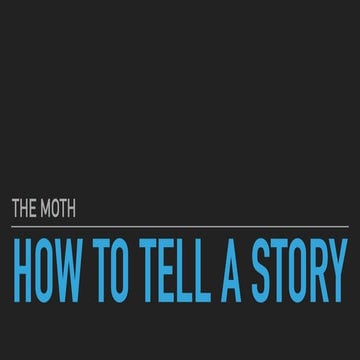 Moth storytelling | PDF