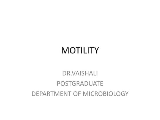 Activity 2 - Determination of Bacterial Motility | PPTX
