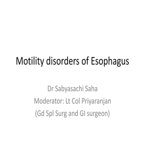 Esophageal motility disorders in Chicago classification v3.0