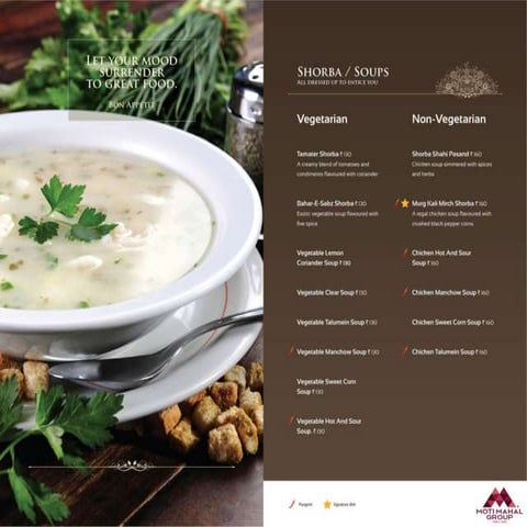 Moti Mahal Delux - Tandoori Trail Restaurant Menu | PPT