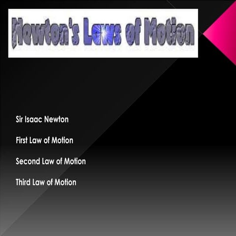 Laws of Motion | PPTX