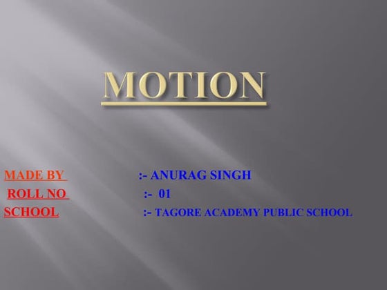 motion | PPT