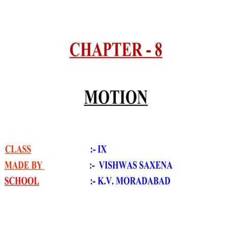 Motion | PPT