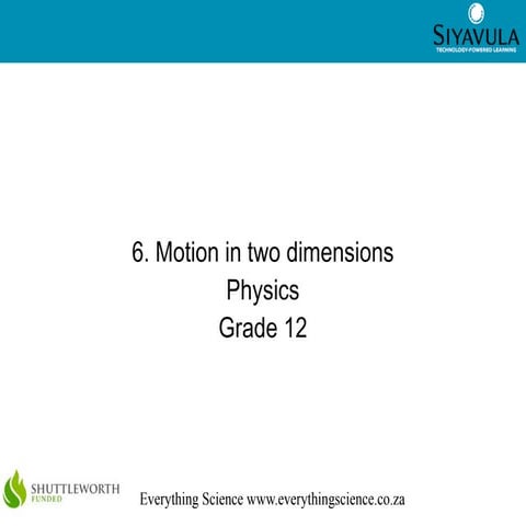 Motion in two dimensions | ODP
