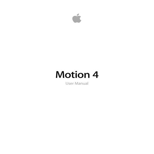 Motion 4 user manual (en) | PDF | Operating Systems | Computer Software ...