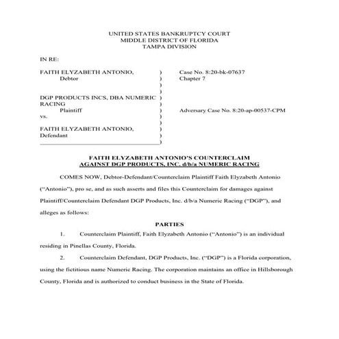 Motion for Leave to Amend to Add Counterclaim | PDF