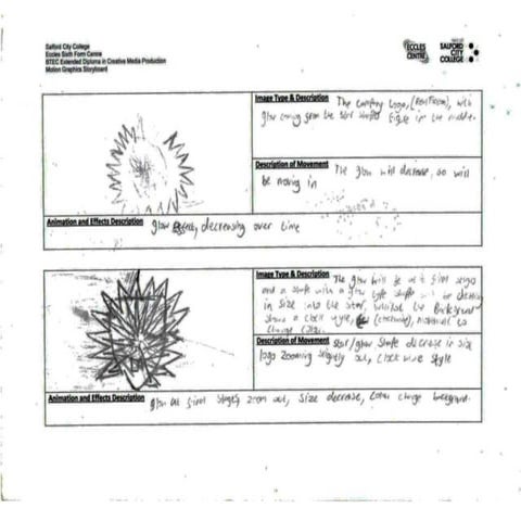 Motion Graphics Storyboards | PPT