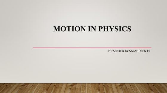 Motion | PPT