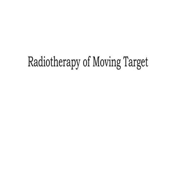 Motion Managment in Radiotherapy Practice | PPTX