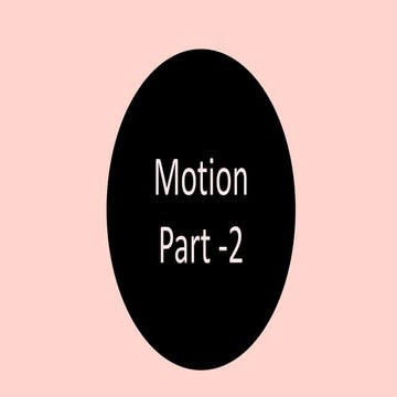 Motion part 2 | PPT