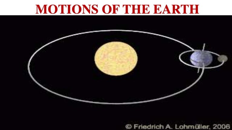 Motions of the earth