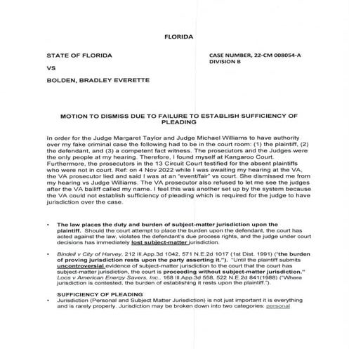 MOTION TO DISMISS CASE DUE TO FAILURE TO ESTABLISH SMJ.pdf