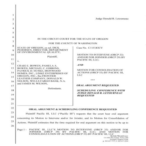 Motion to intervene & joinder | PDF