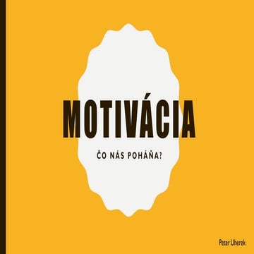 Motivácia | PDF