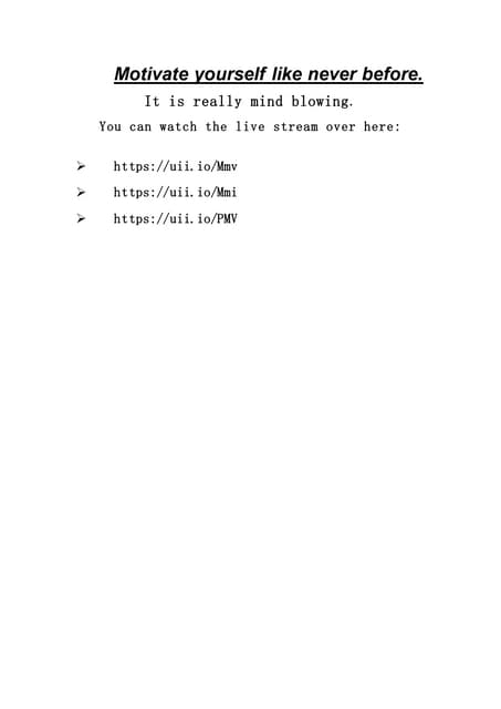 Motivate yourself like never before | PDF