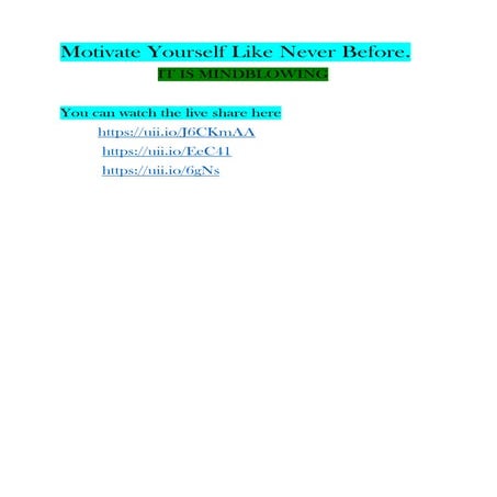 Motivate yourself like never before | PDF