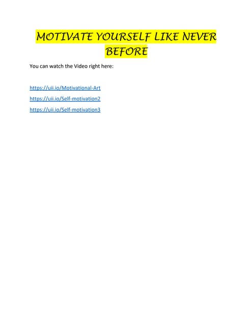 Encourage yourself | PDF