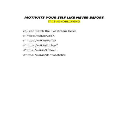 Motivate your self like never before | DOCX