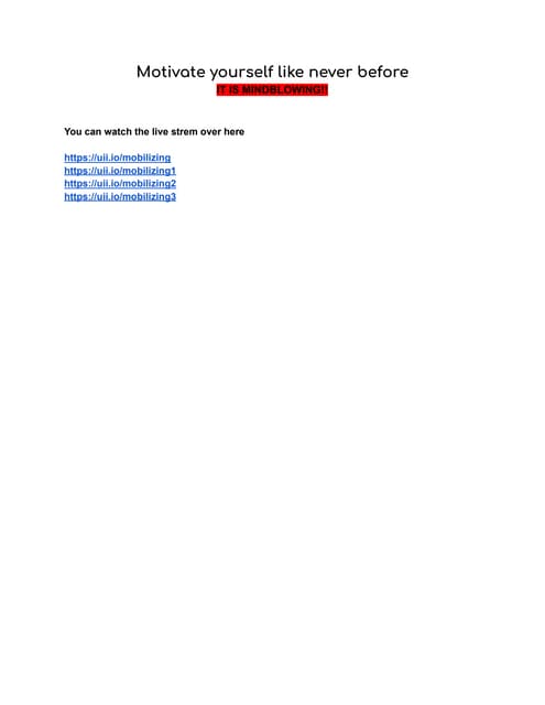 Motivate yourself every day | PDF