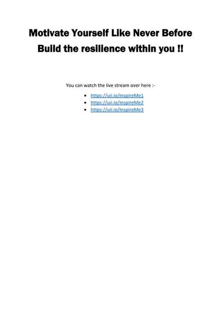 Stay motivated forever | PDF