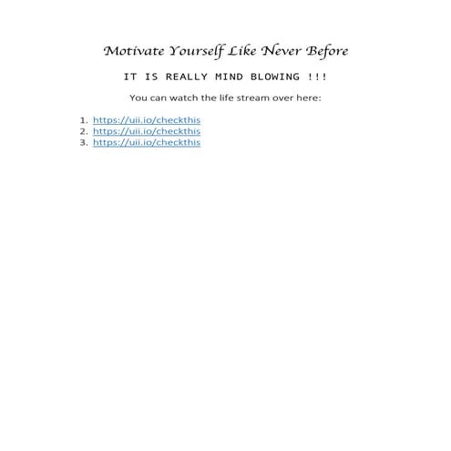 Motivate yourself like never before | PDF