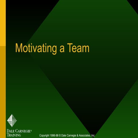 Motivating a team | PPT
