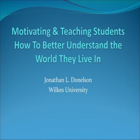 Motivating & Teaching Students How To Better Understand Final | PPT