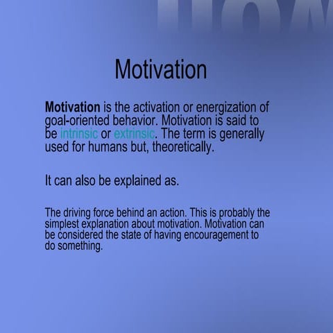 Motivation | PPT