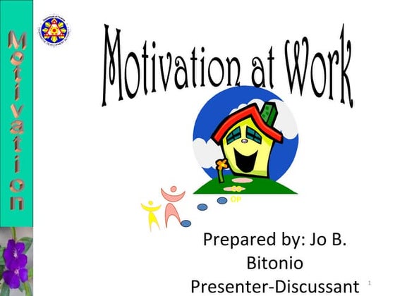 Motivation at Workplace | PPT