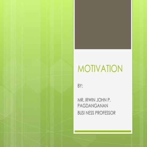 Motivation | PPTX