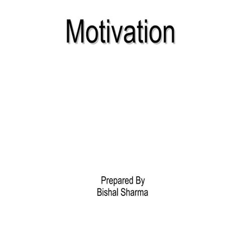 Motivation | PPT