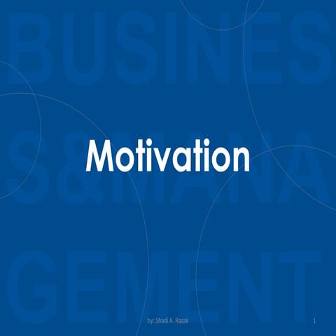 Motivation Theories in Business | PDF
